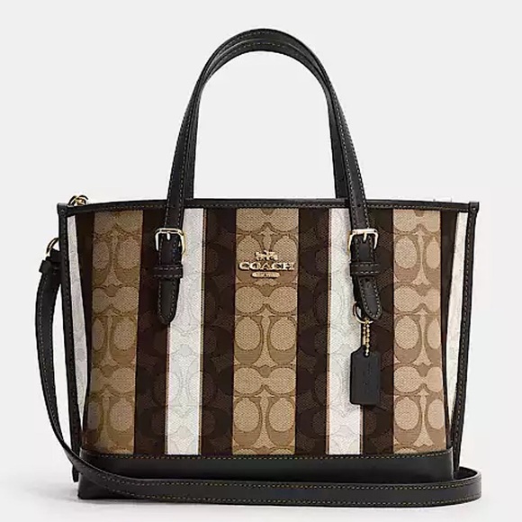 Coach | Bags | Rare Coach Gb Mollie Mini Tote Bag 25 In Signature ...